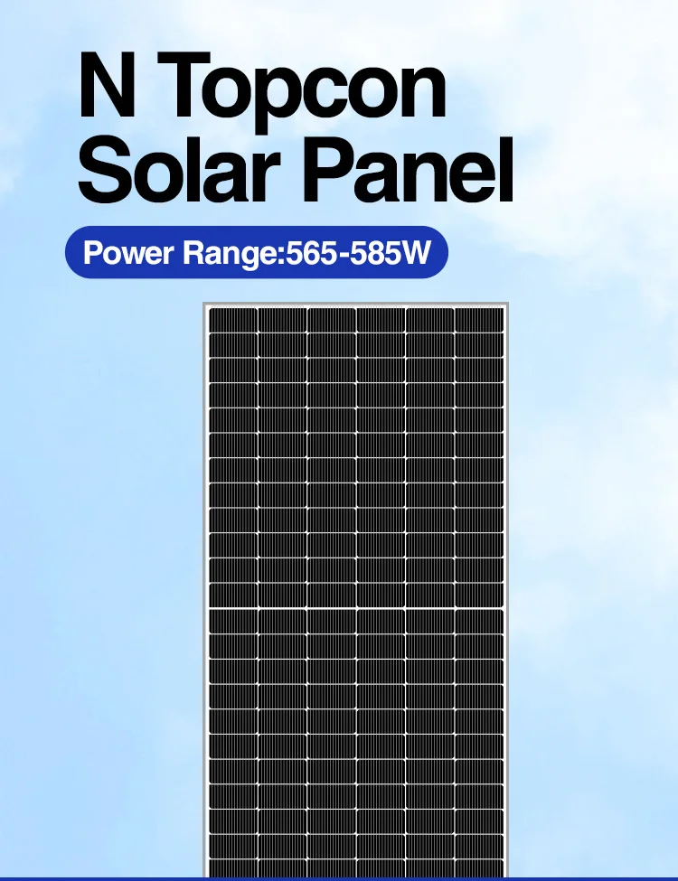 550w 580w N Type Topcon Solar Panel 182mm Cells Half Cell Mono Solar ...