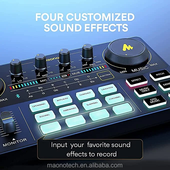 MAONOCASTER Professional Sound Card with Studio Microphones