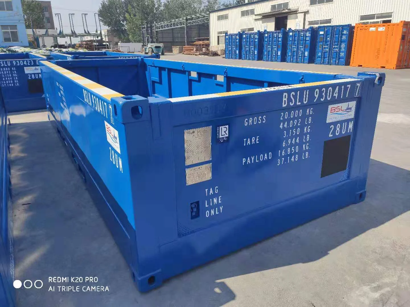 10ft 20ft Half-height Offshore Open Top Container Low Profile Units ...