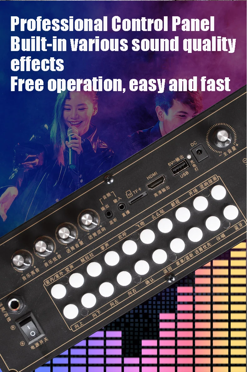 15 Inch Touch Screen 10 Inch Bass Speaker Lever,Outdoor Dual Microphone Wifi Bluetooth ...