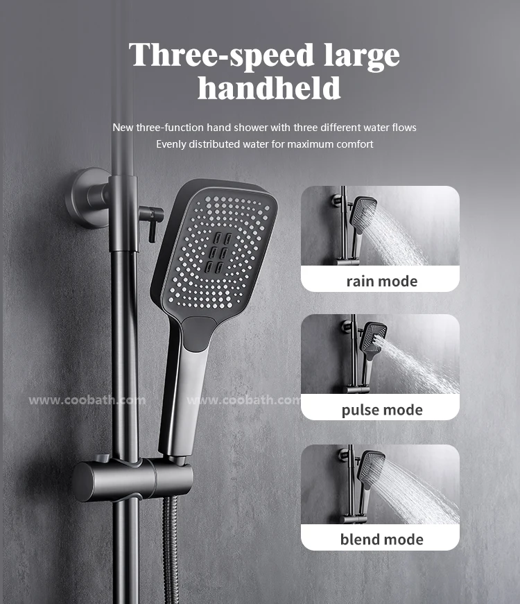 Modern Bath With Hose Handheld Water Saving High Pressure Shower Head ...