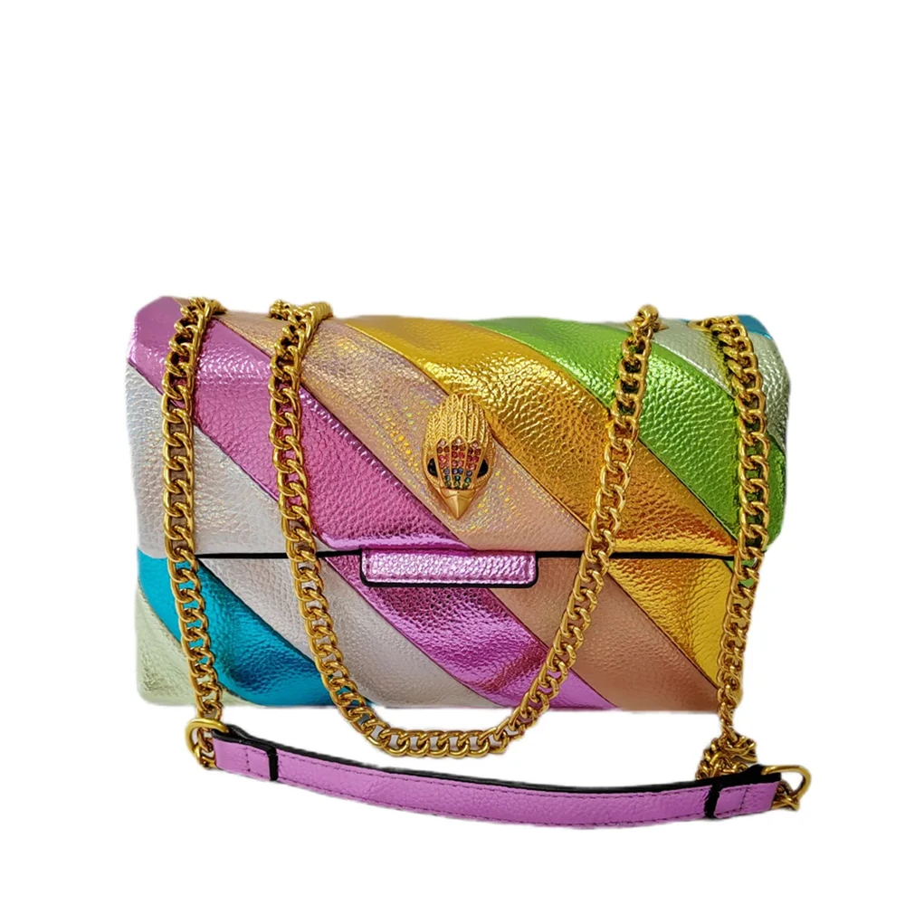New Fashion Colorful Gradient Rainbow Crossbody Bag Designer Handbags ...