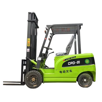 2-ton Hydraulic Lift Truck Four-wheel Seat Lifting And Unloading Truck Cargo Handling And ...