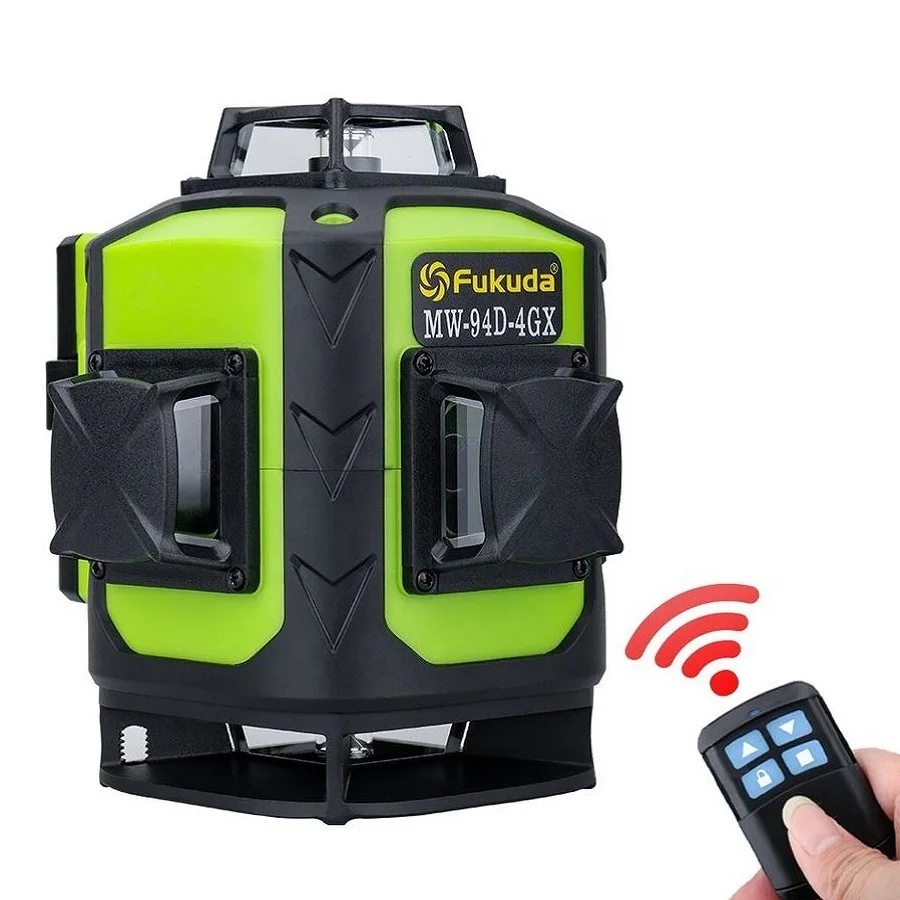 Fukuda 360 degree Rotary Self-Leveling Horizontal & Vertical 4D 16 lines Laser Level Green Level ...