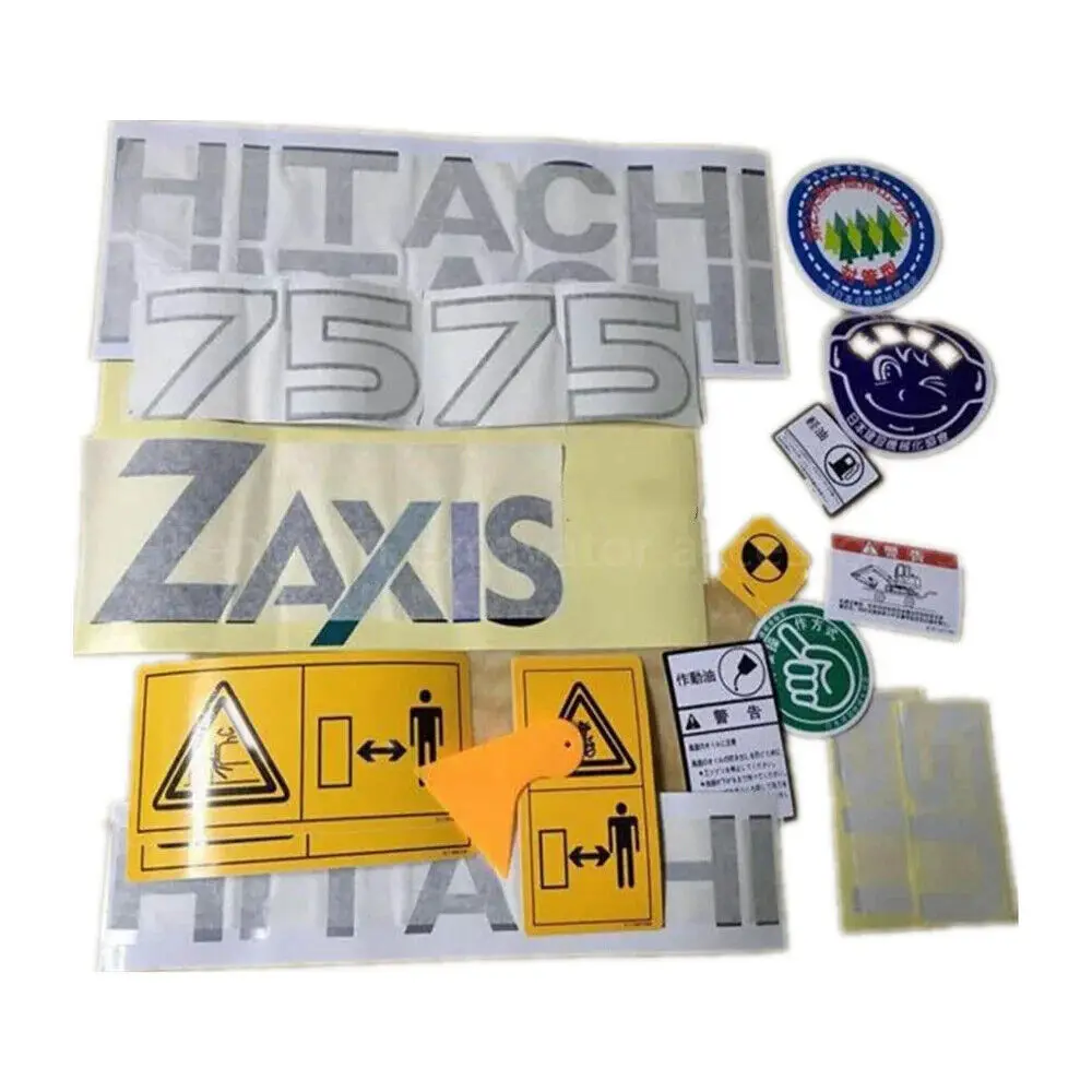 Hitachi Car Stickers & Excavator Accessories - Durable & Reliable
