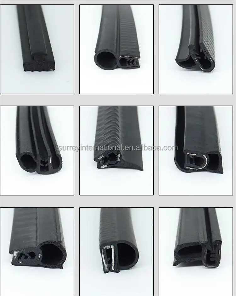 Waterproof U Channel Weatherstrip Rubber Car Window Sealing Strip ...