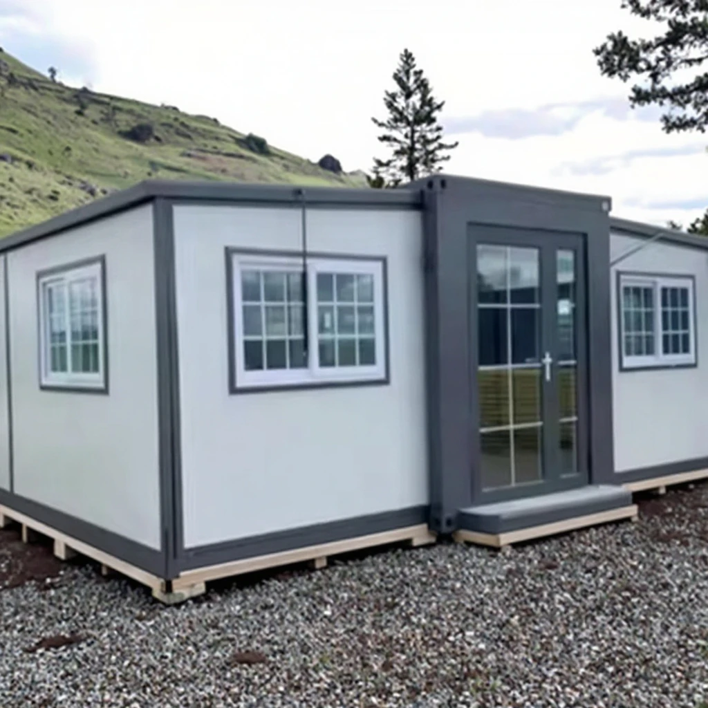 Glass Wall Ready To Live 2 Bedroom 20x20 Flat Roof 10 Foot Modle Pre ...