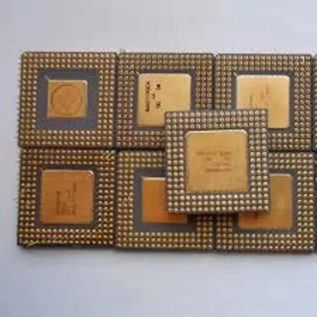 Gold Ceramic CPU Processor Waste with Gold Pins RAMS Intel Available ...