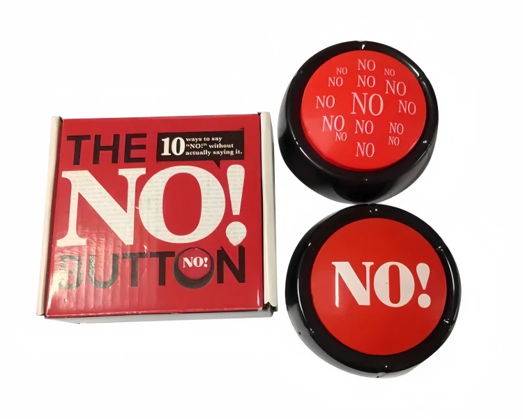 Hot Sale Funny Yes And No Talking Button Custom Sound Voice Easy Button ...