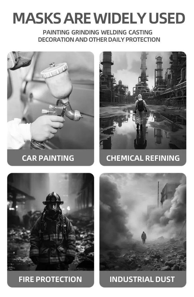 Vaultex Full Face Gas Mask - Anti Nuclear Radiation & Chemicals