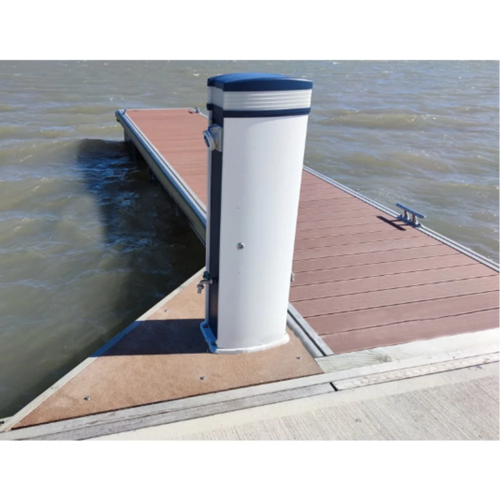 Floating Dock Electronic/Water Tank Marina Yacht Service Bollard Power ...