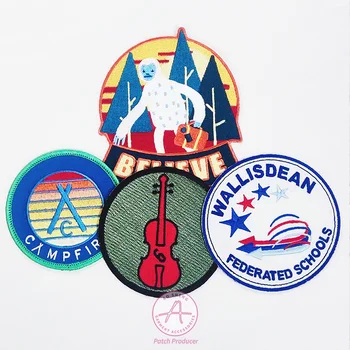 Merrow Laser Cut Border Iron-ongarment Embroidery Patch Personalized ...