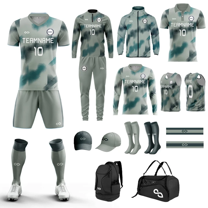 Mens Breathable Soccer Football Uniforms Football Soccer Jersey Custom ...