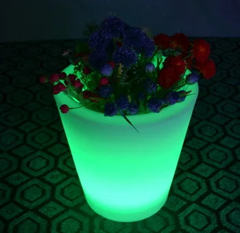 Led Flower Pot/color Changing Planter / Light Up Outdoor Furniture ...