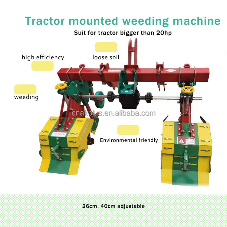 High Productivity Weeding Machine - Tractor Mounted 2 or 3 Rows