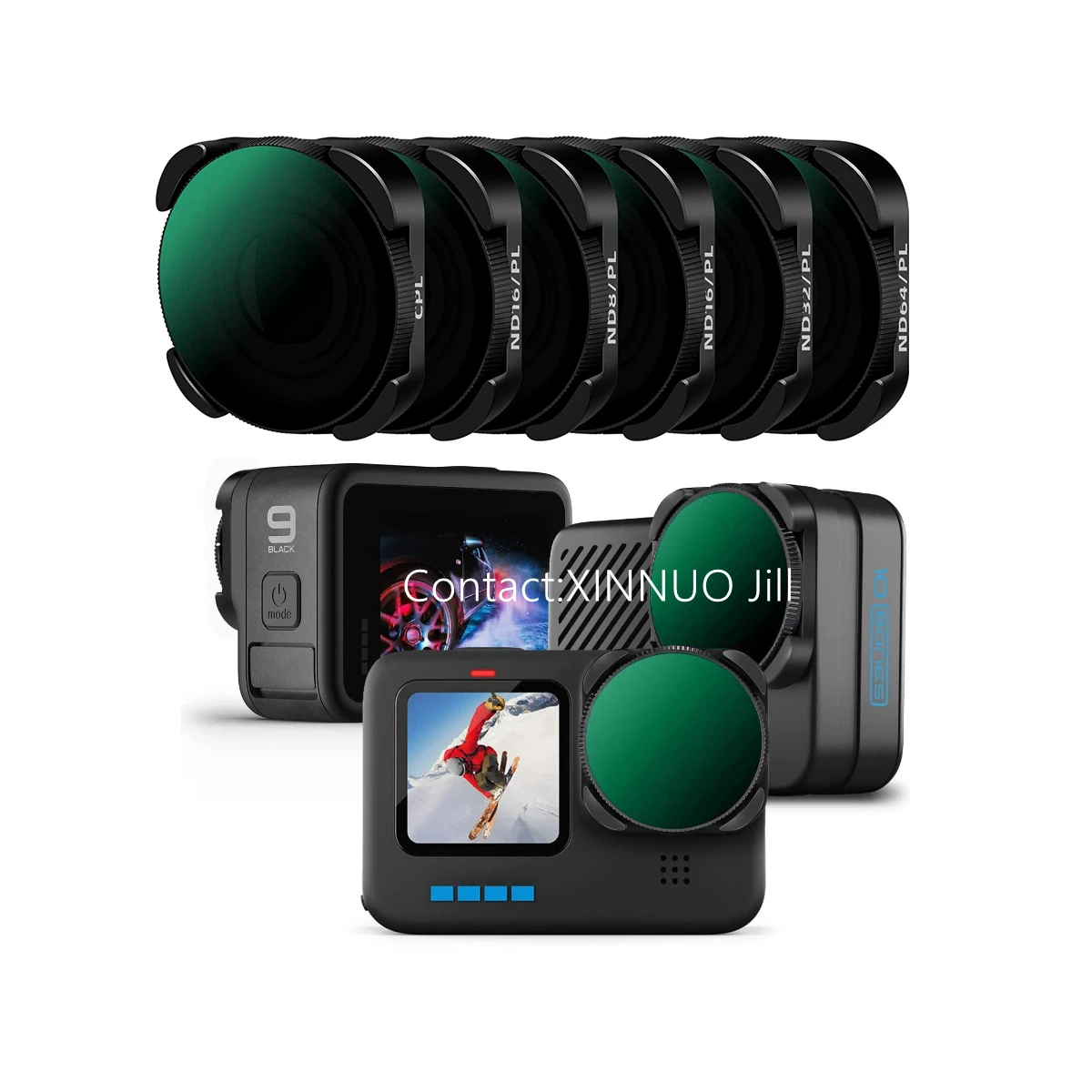 Customized Cpl Filter For Gopro 9 10 11 Nd4-pl Nd8-pl Nd16-pl Nd32-pl ...
