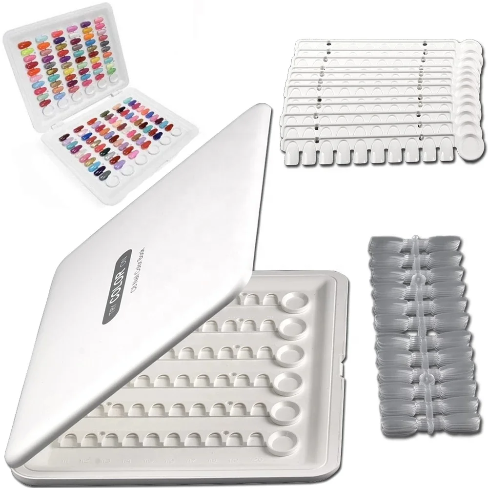 New Professional Japanese ABS Plastic Removable Nail Color Card Book 10 ...