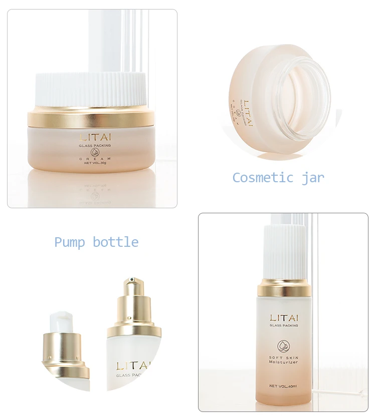 Luxury Frosted Glass Skincare Packaging - 30ml to 100ml