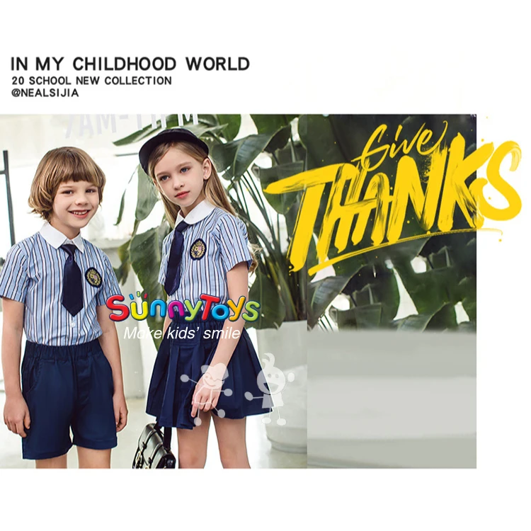Kids Cotton Uniform Design Skirts for Preschool & Kindergarten
