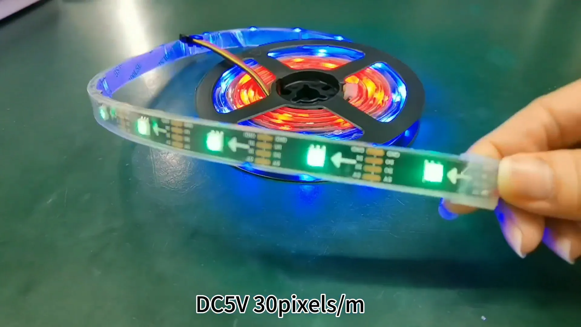 Ws2813b Programmable Rgb Led Strip Light 5050rgb 5v 30 Led Pixel Strip ...