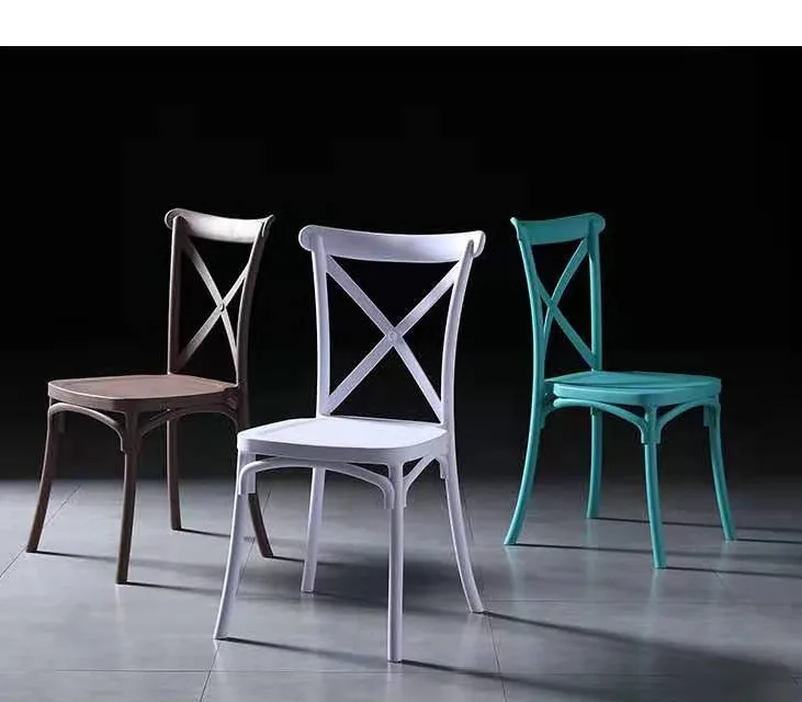 Outdoor Restaurant Rustic French Dining Chair - Vintage Plastic