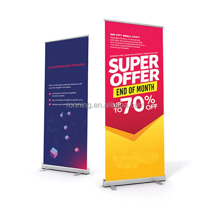 Custom Roller Banner Stand Heavy Duty Outdoor Advertising Display Show ...