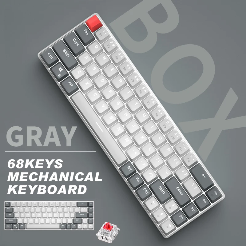 Mechanical Gaming Keyboard Oem Blue Switch Wired Swappable Rgb Backlit ...