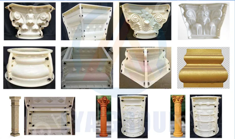 European Roman Column Mould For Garden Balcony Fence Decor - Buy ...