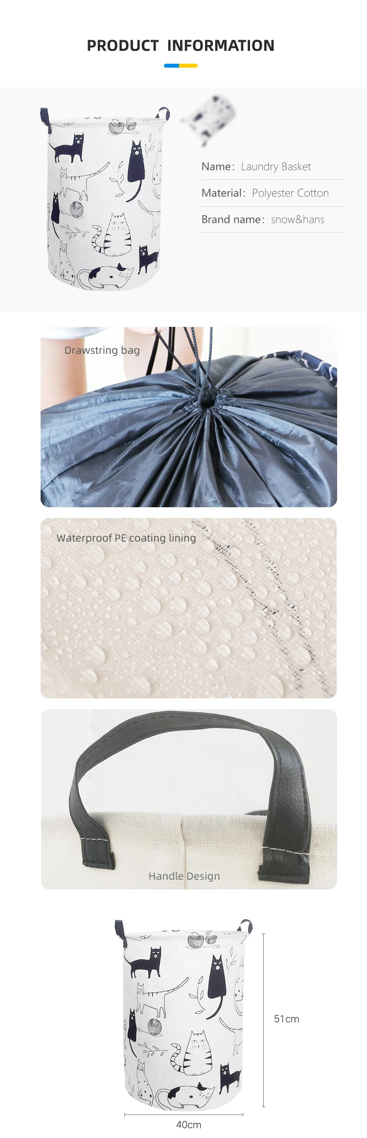 High Quality Eco-friendly Fashion Design Cloth Bag High Quality Storage ...