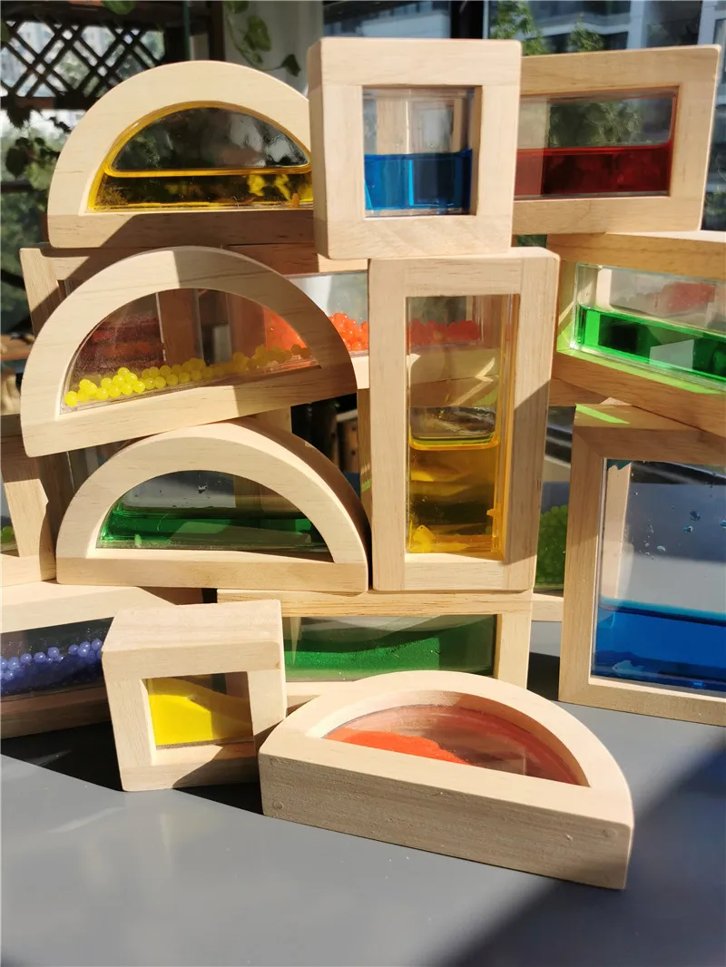 Montessori Wooden Toys - Sensory Blocks & Stacking Sets