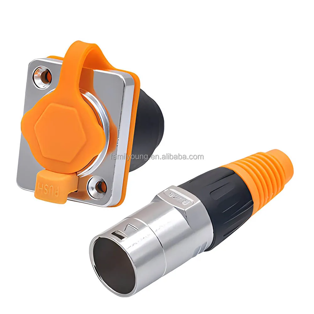 RJ45 Waterproof Connector Socket Straight RJ45 Female to Famale Chassis ...