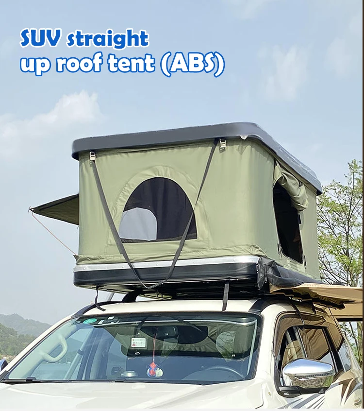 Drunkenxp Abs Shell Material Straight Bracing Type Roof Tent Camping ...