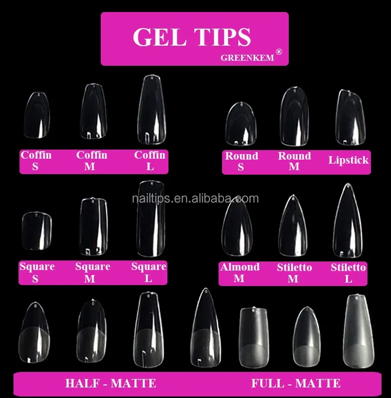 Professional Nail Extension Gel X Tips Set Pink Box With Uv Led Lamp ...