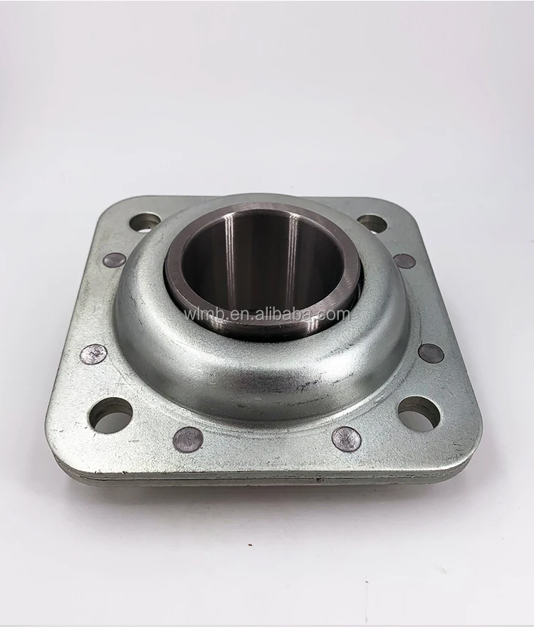 Oem Four Holes Square Flanged Disc Unit Agricultural Bearing Round Bore ...