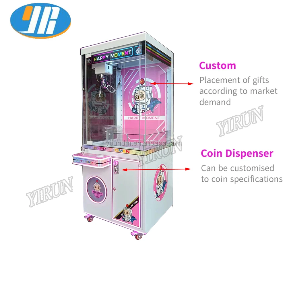 Interactive Coin Operated Claw Machine With Customizable Prizes - Buy ...