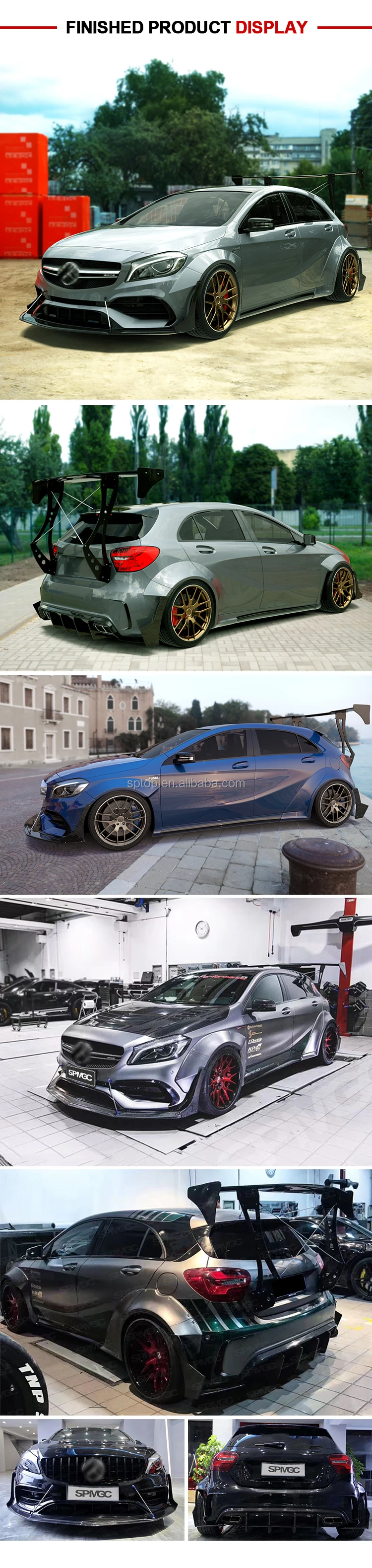 Factory Supply Fiberglass Frp Wide Body Kits Auto Fender Flares For ...