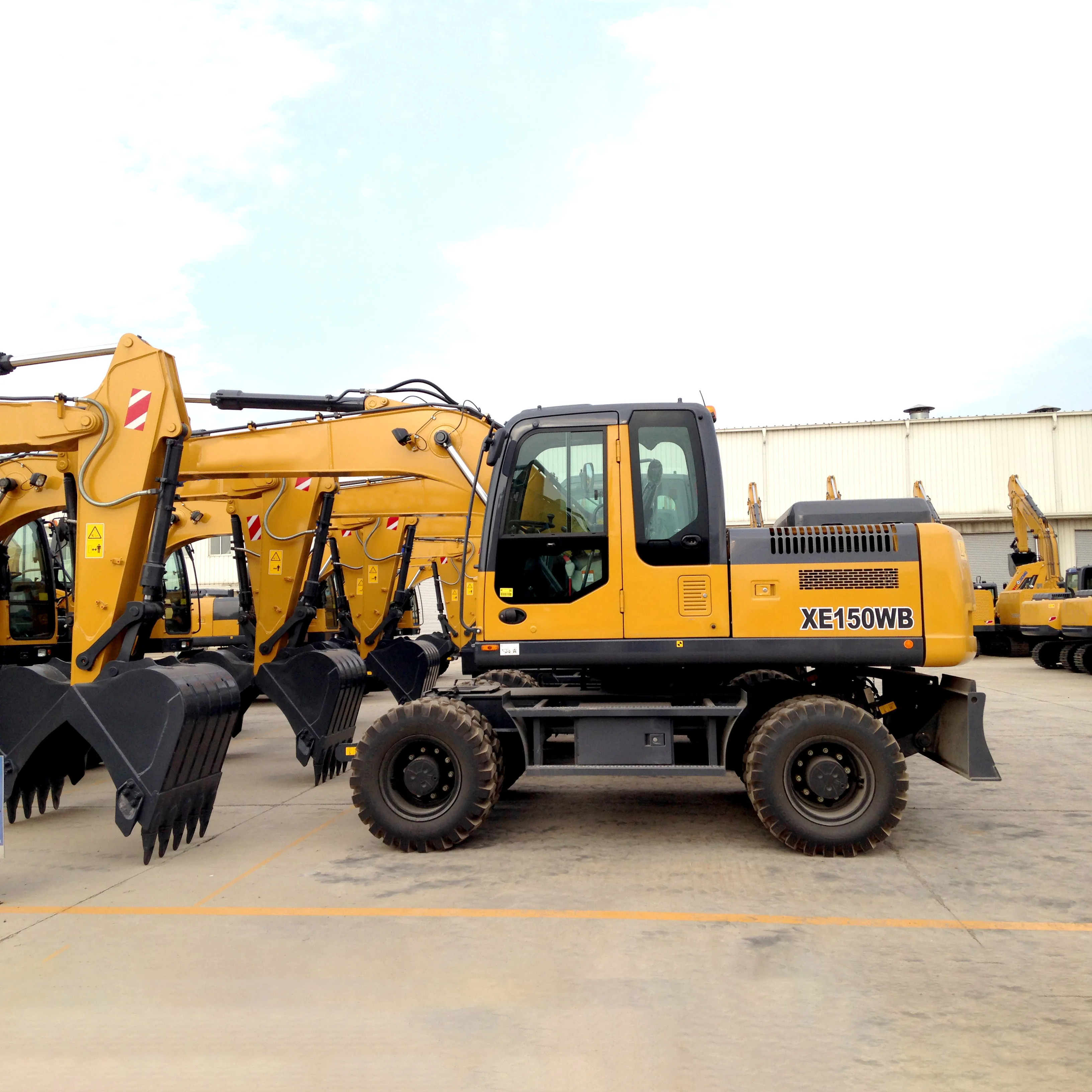 21tons Excavator Xe210wd Wheeled Type Wheel Excavator For Sale - Buy ...