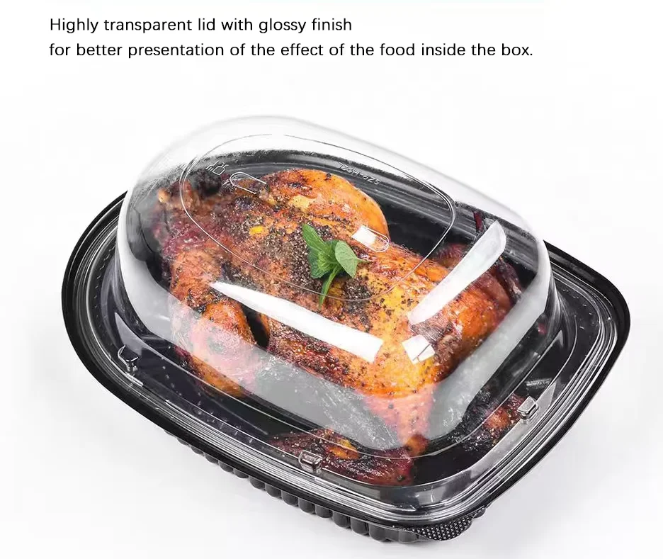 Custom Chicken Packaging Container Disposable Microwavable Chicken Box ...