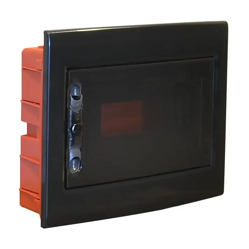 12-Module Flush-Mounted Switchboard with Removable Black Frame ...