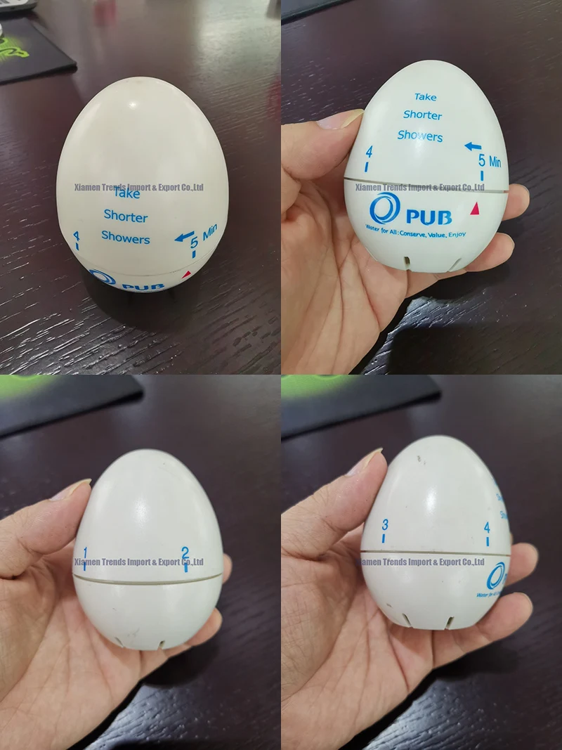 Custom Logo Mechanical Stainless Steel Wooden Kitchen Egg Timer With ...