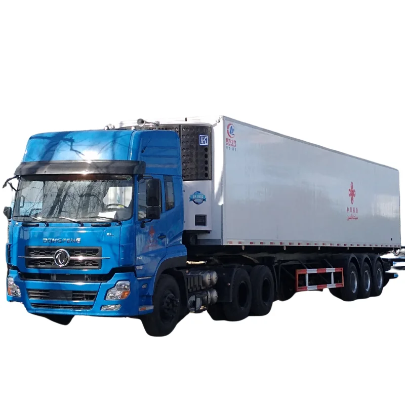 Hot Selling 30t Refrigerated Van Container Semitrailer For Sale 70cubic ...