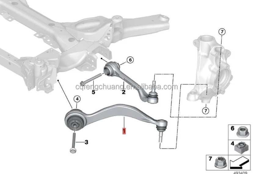 31106894671 Lower Control Arm for 2018-2021 BMW 3 Series