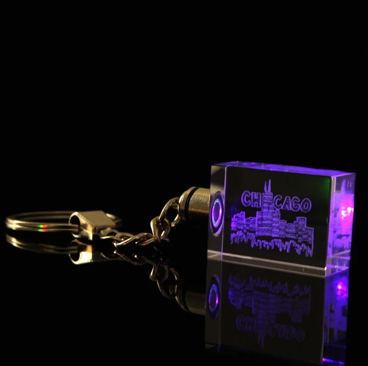 Hotsale Rectangle Shape Blank Crystal Keychain For 3d Laser Engraved ...
