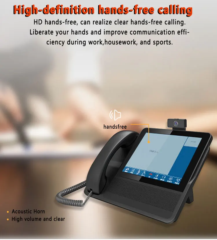 Intercom System Table Stand with Android 8 Inch Touch Screen