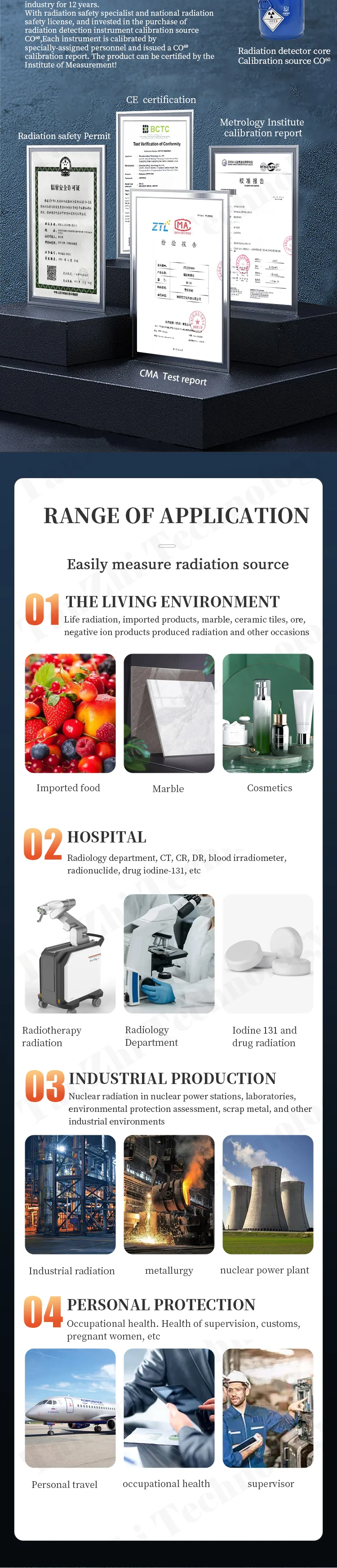 Rd9100 Nuclear Reactor Detector - Reliable Radiation Monitor