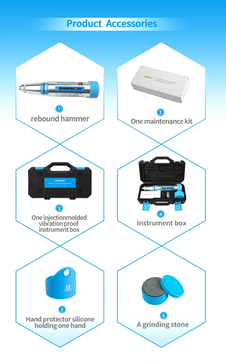 Analog Rebound Hammer Impact Test Hammer Sclerometer For Concrete Test ...