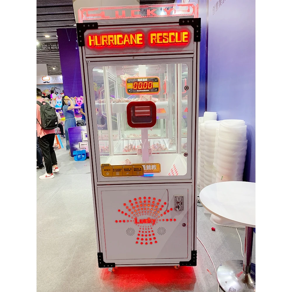 Lucky Funny Play Cash Cube Money Coin Arcade Game Grab Machine