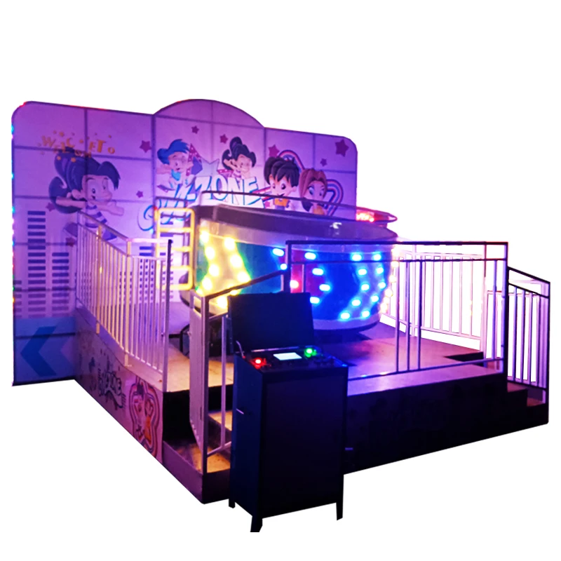 8-seater Disco Turntable With Guardrail For Playgrou For Amusement ...