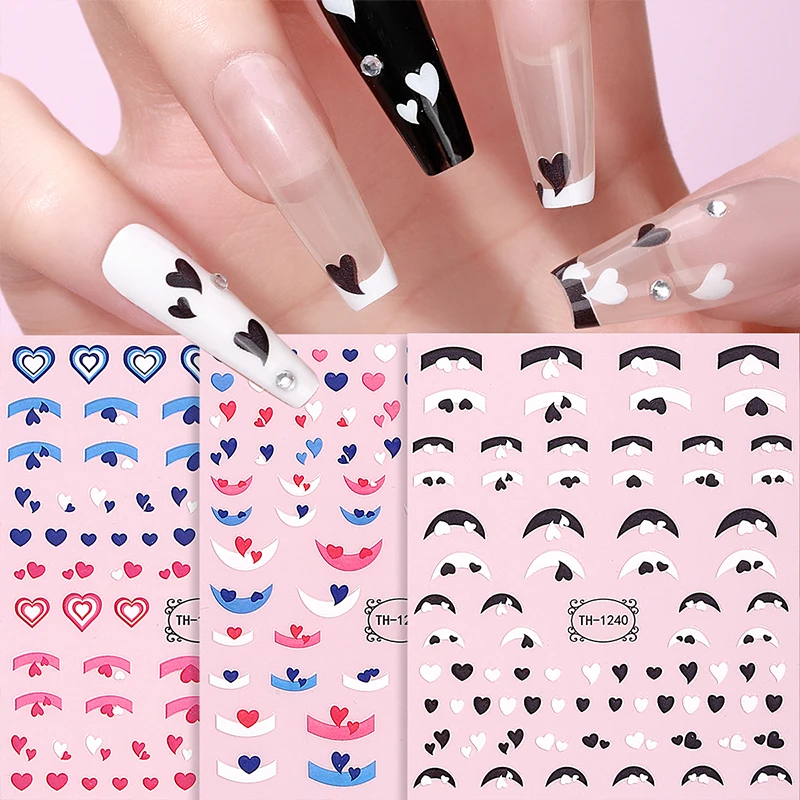 Wholesale Luxury Packaging Gel Nails Sticker Custom 3d 5d Designs Gold ...