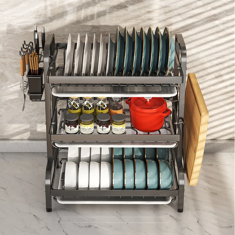 Wholesale Multifunctional Multi-tier Stainless Steel Kitchen Organizer ...